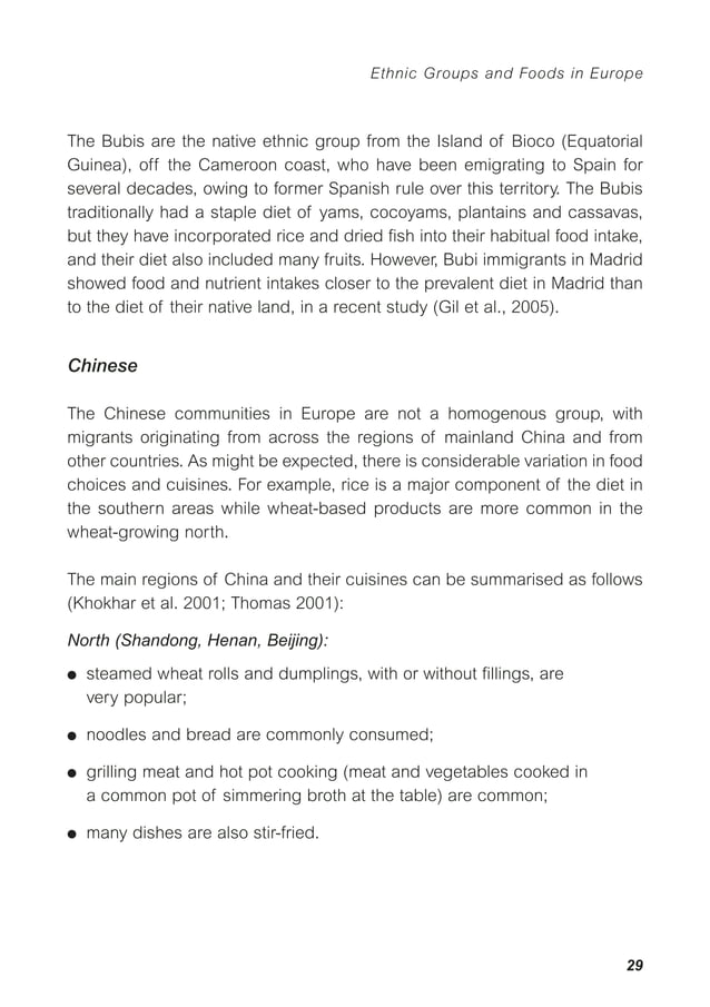 Synthesis Report 3 Ethnic groups and foods in Europe | PDF