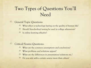 Synthesis Essay Presentation | PPT