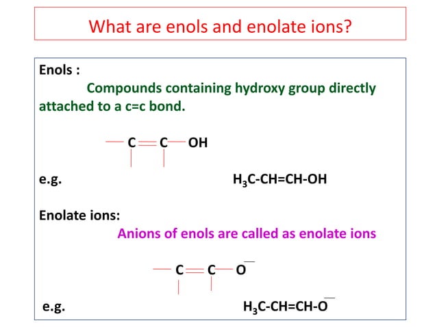 Synthesis via enolates | PPTX | Chemistry | Science