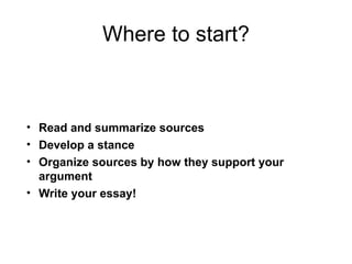 Synthesis vs. dbq | PPT
