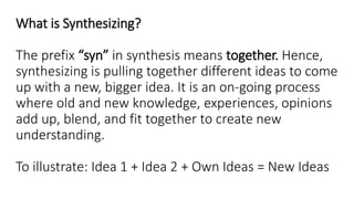 Synthesize. ENGLISH 8...............pptx