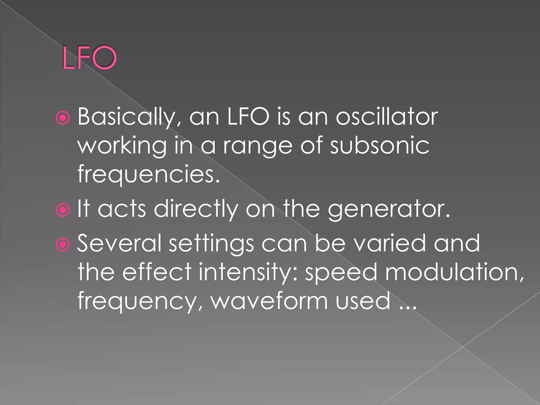 Explain the usage of the 5 most important synthesis modules: Oscillator, F… | PPTX