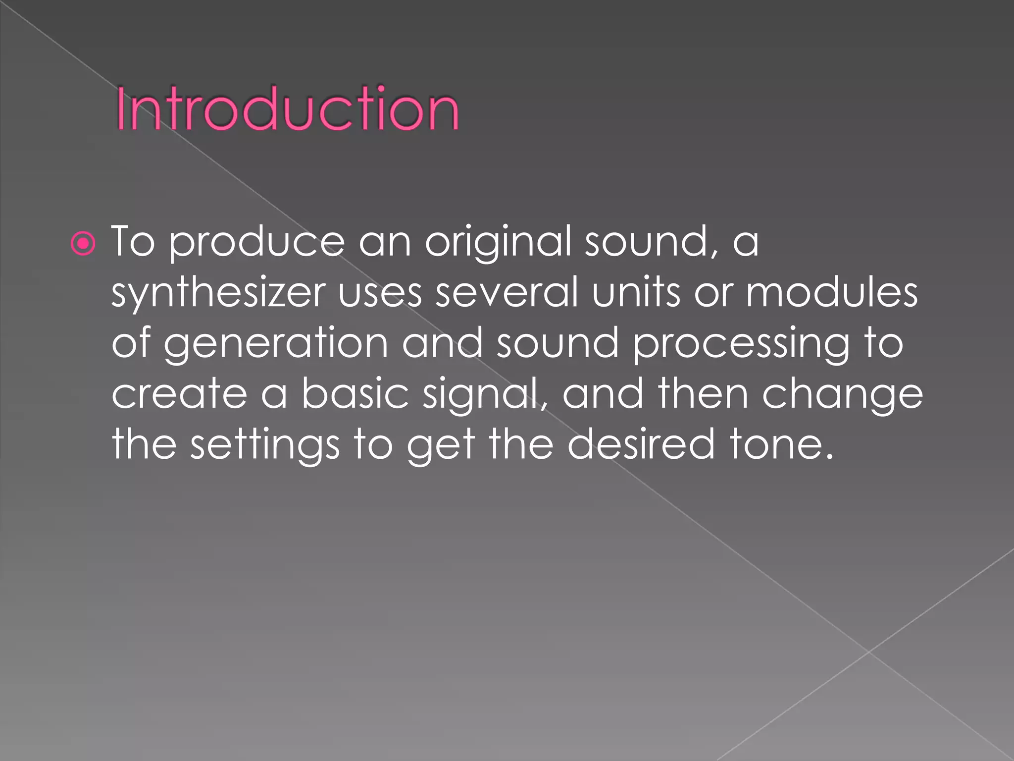 Explain the usage of the 5 most important synthesis modules: Oscillator, F… | PPTX