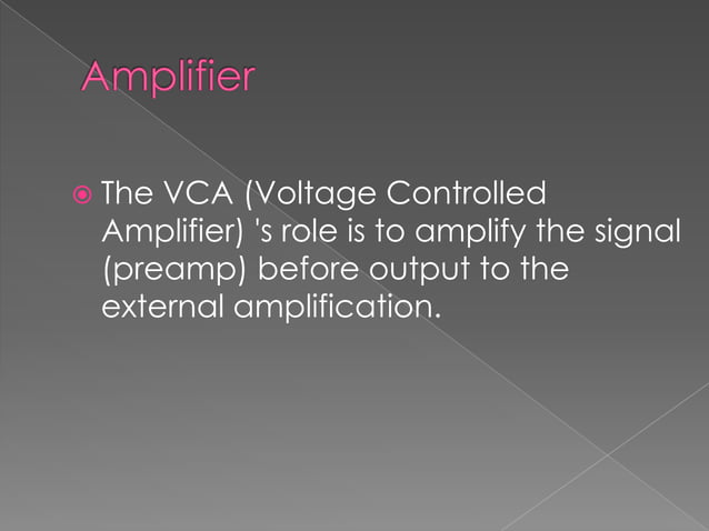 Explain the usage of the 5 most important synthesis modules: Oscillator, F… | PPTX | Digital ...