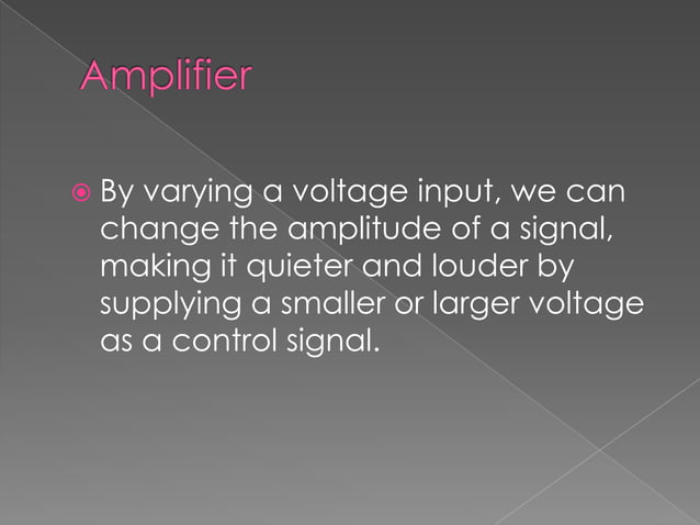 Explain the usage of the 5 most important synthesis modules: Oscillator, F… | PPTX | Digital ...