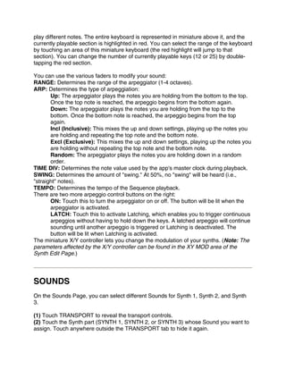Synthesizer Software Music Studio App SynthStation Quickstart Guide | PDF