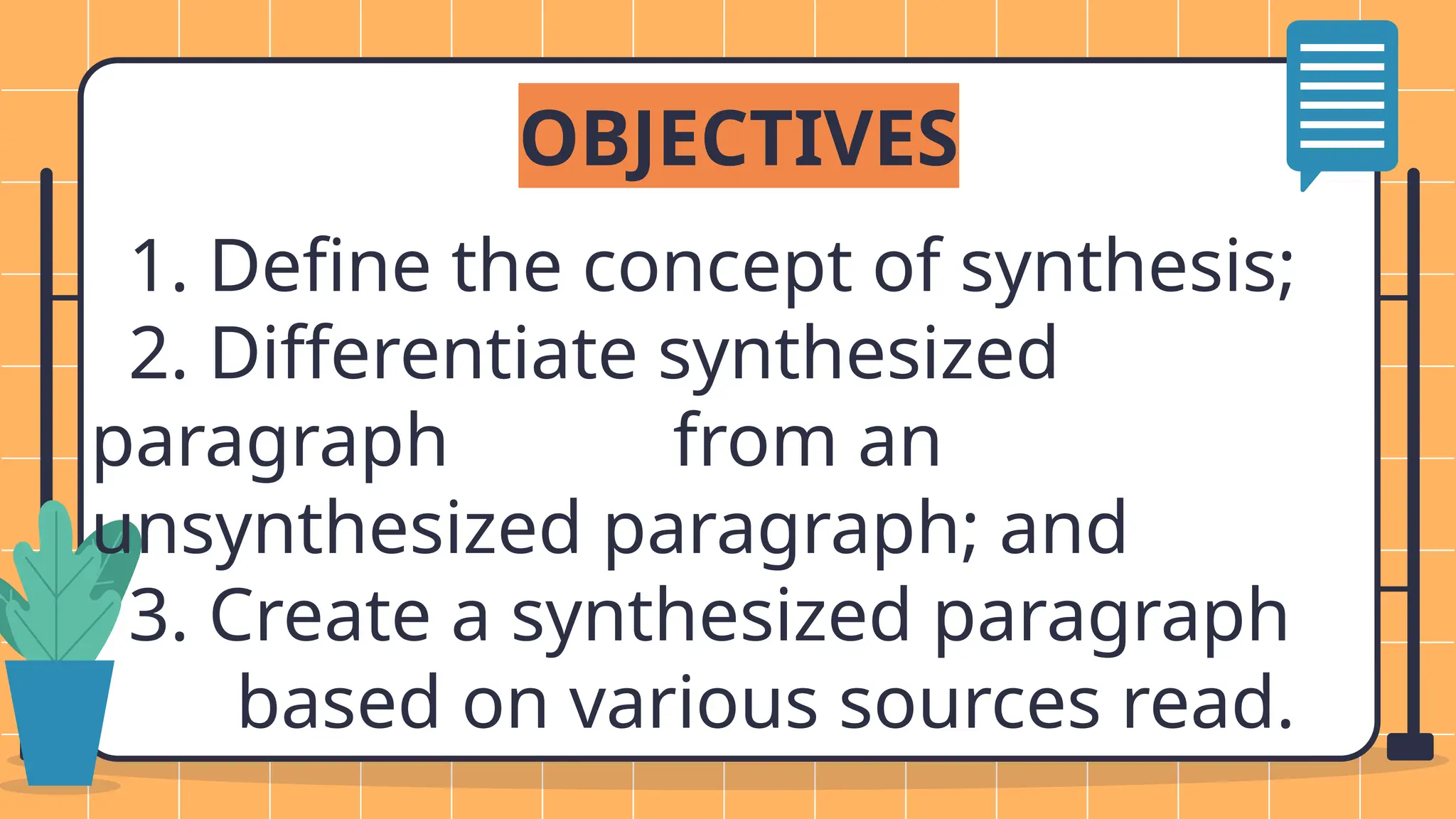power point presentation about Synthesizing | PPTX