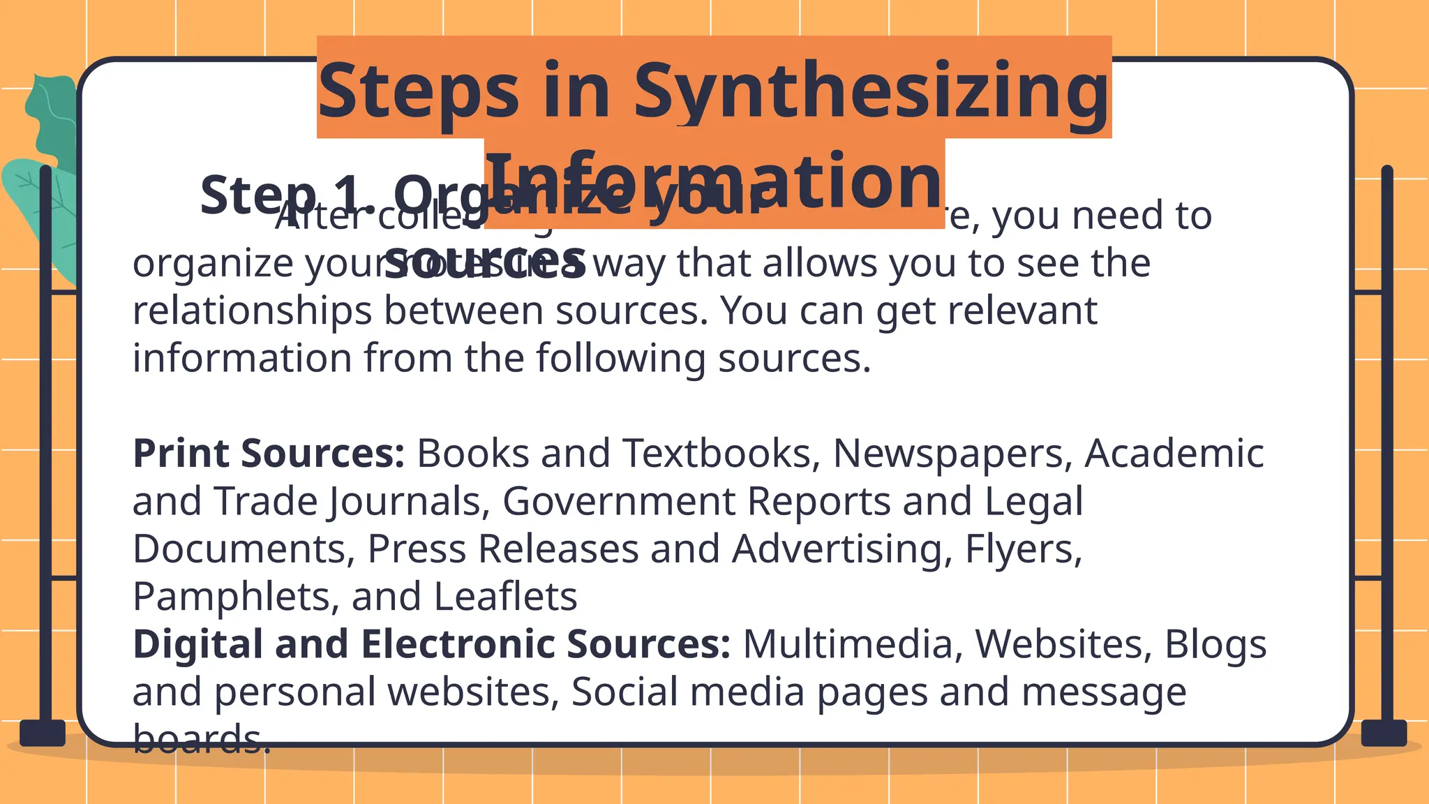 power point presentation about Synthesizing | PPTX