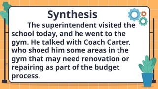 power point presentation about Synthesizing | PPTX