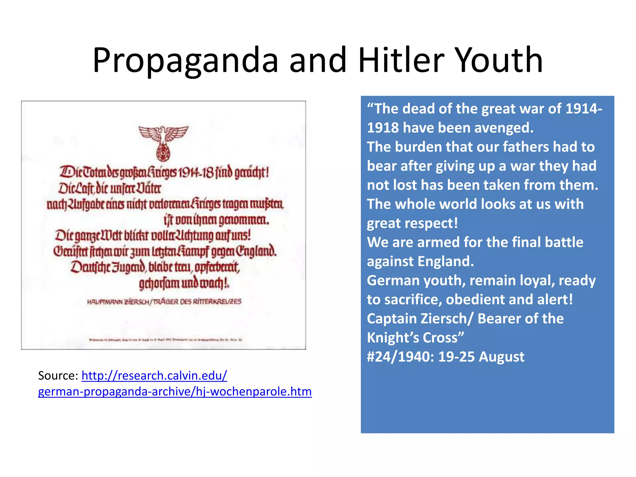 Synthesizing our learning about the holocaust | PPTX