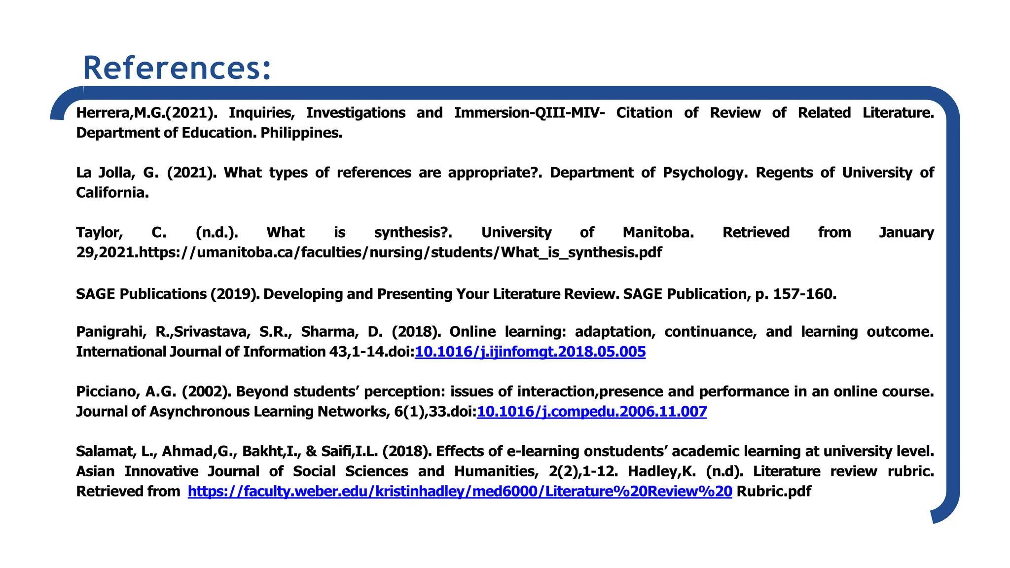 Synthesizing Review of Related Literature | PPTX