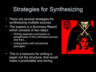 Synthesizing sources | PPT