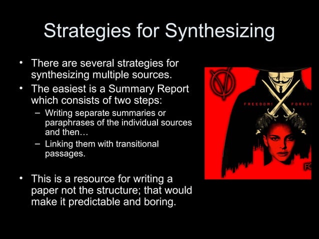 Synthesizing sources | PPT