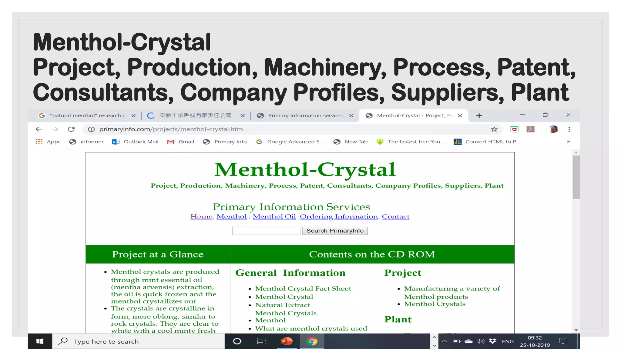 Natural & Synthetic menthol Databases | PDF