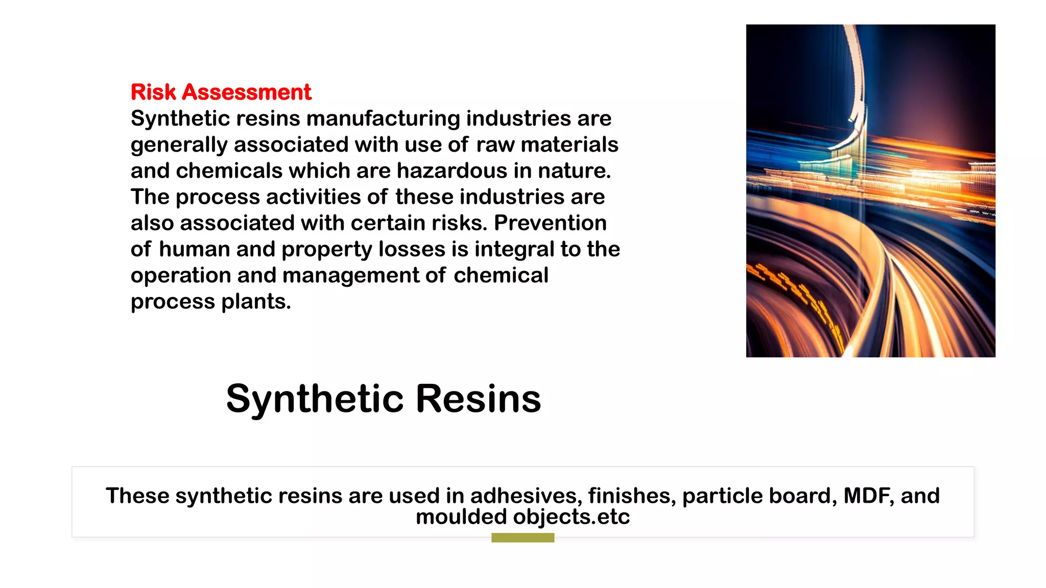 Synthetic resins - database | PPT