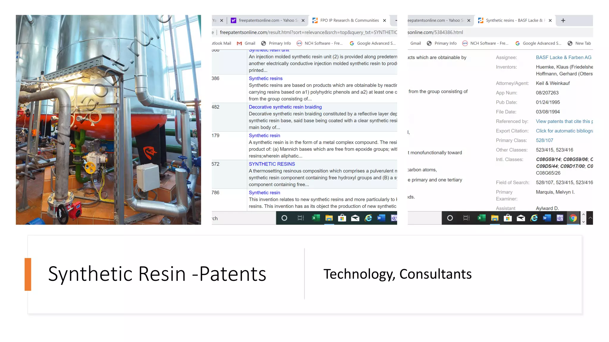 Synthetic resins - database | PDF