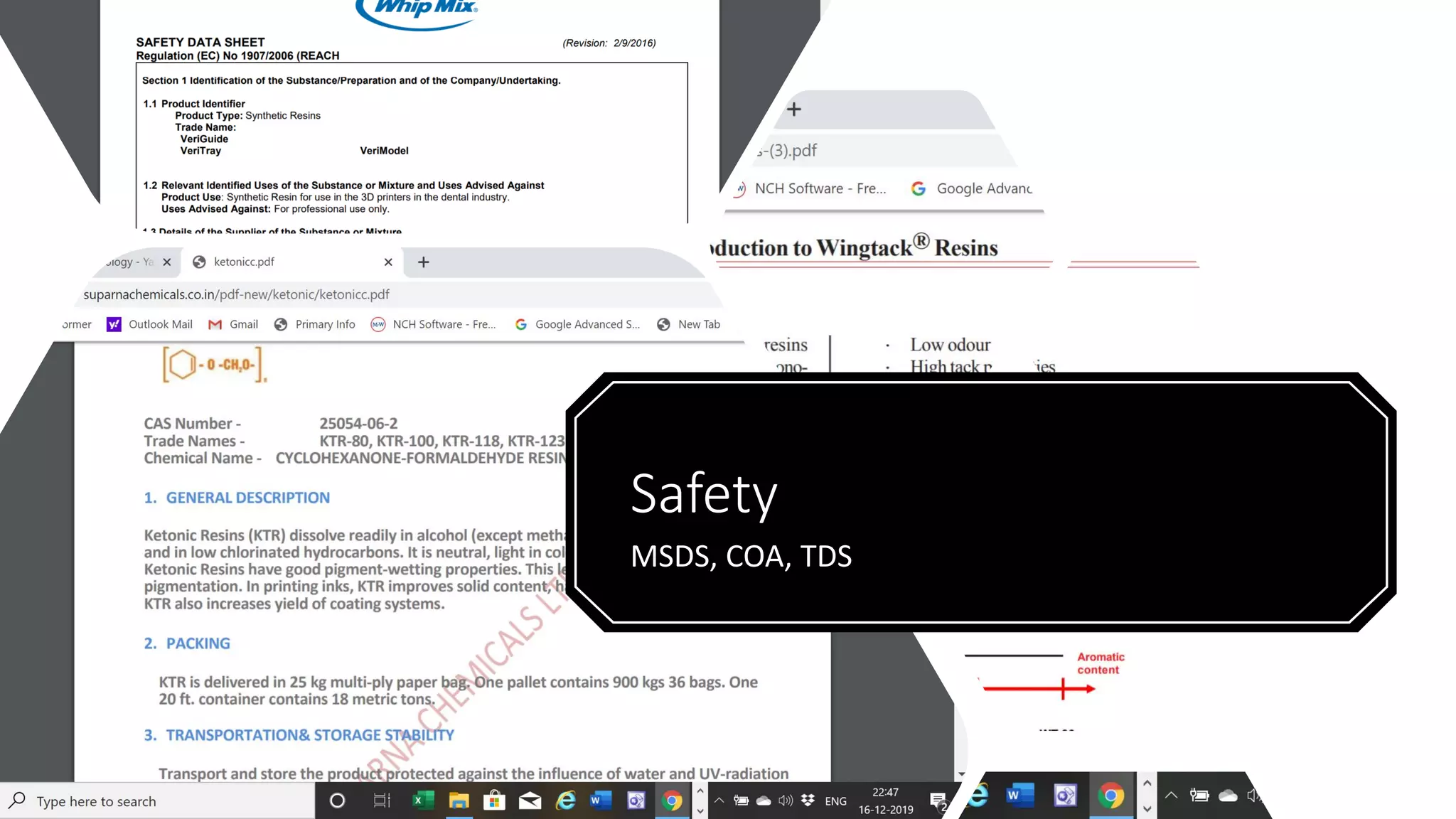 Synthetic resins - database | PDF