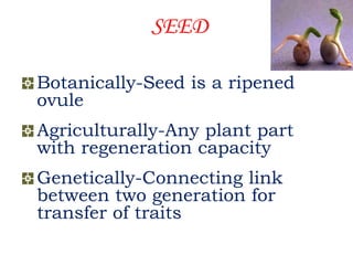 SYNTHETIC-SEED Tissue culture methods BSc Botany pdf | PPT | Free Download