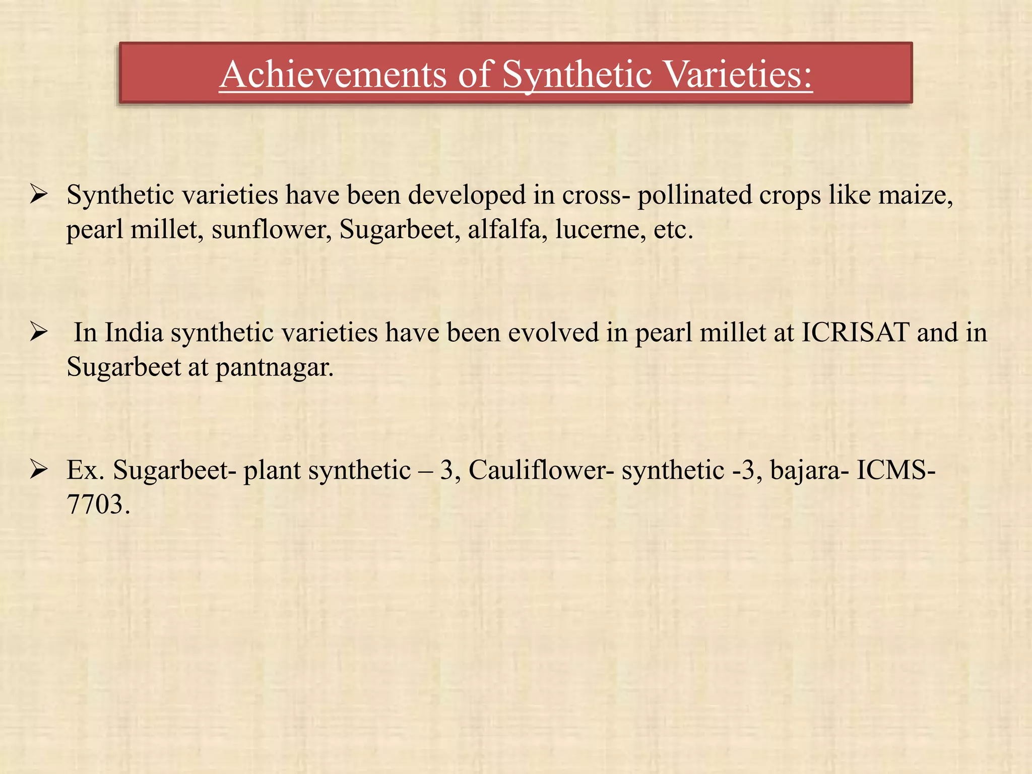 Synthetic and composite variety | PPTX
