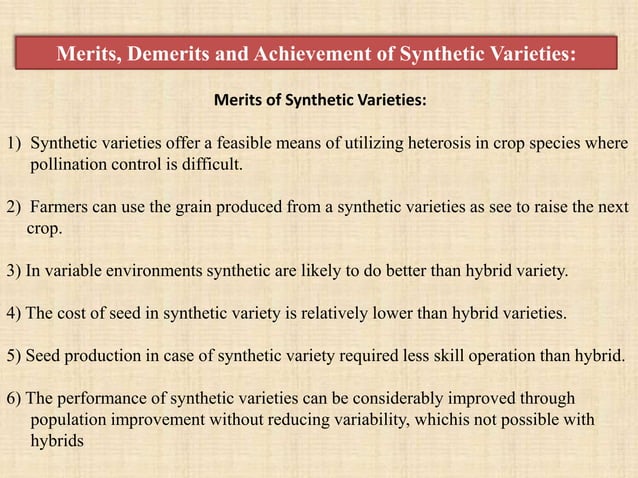 Synthetic and composite variety | PPTX