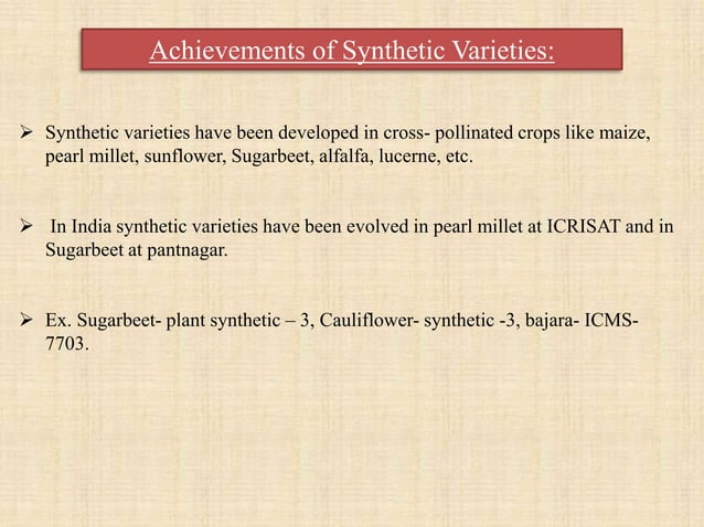 Synthetic and composite variety | PPTX