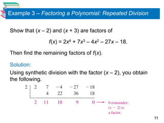 Synthetic and Remainder Theorem of Polynomials.ppt