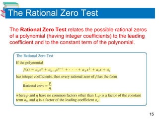 Synthetic and Remainder Theorem of Polynomials.ppt