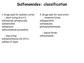 Synthetic Antibacterial drugs.pptx drugs | PPT