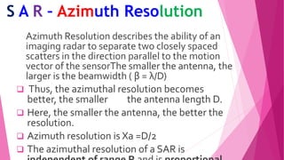 Synthetic aperature radar | PPTX
