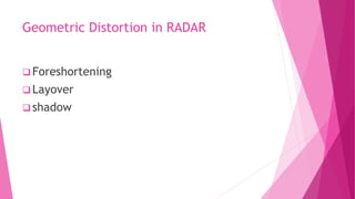 Synthetic aperature radar | PPTX