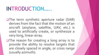 Synthetic aperature radar | PPTX