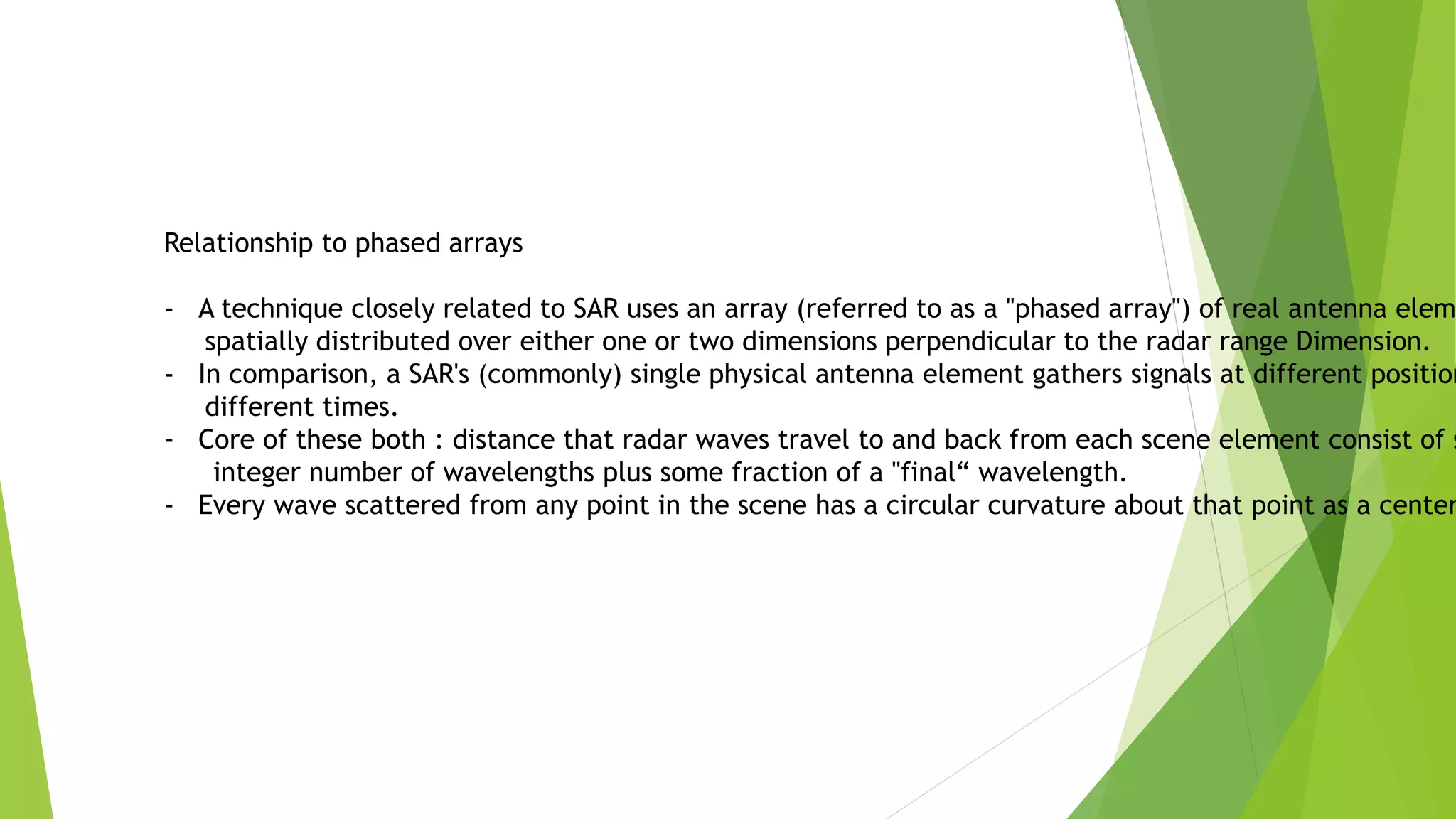 Synthetic aperture radar | PPTX