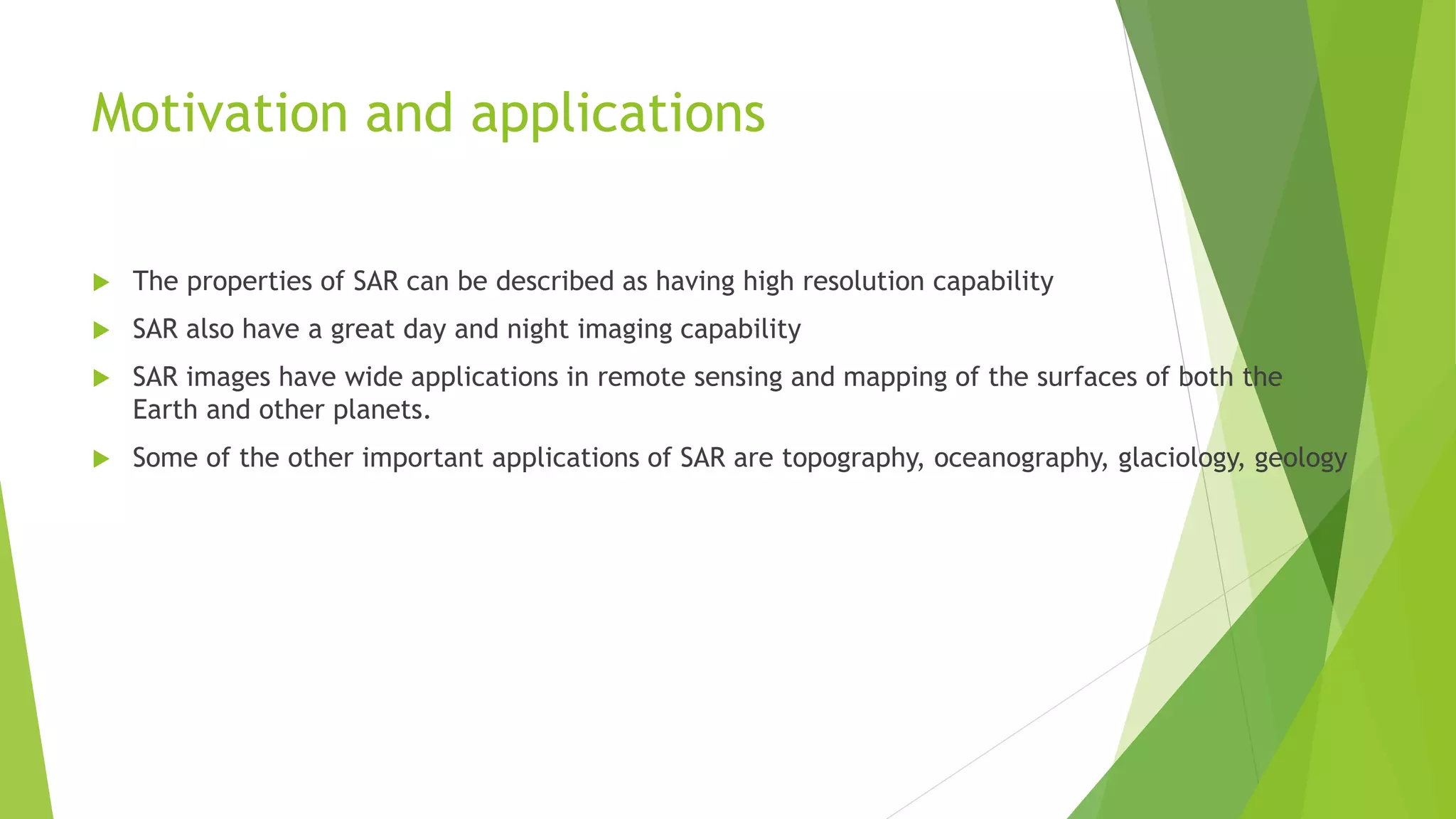 Synthetic Aperture Radar Pptx