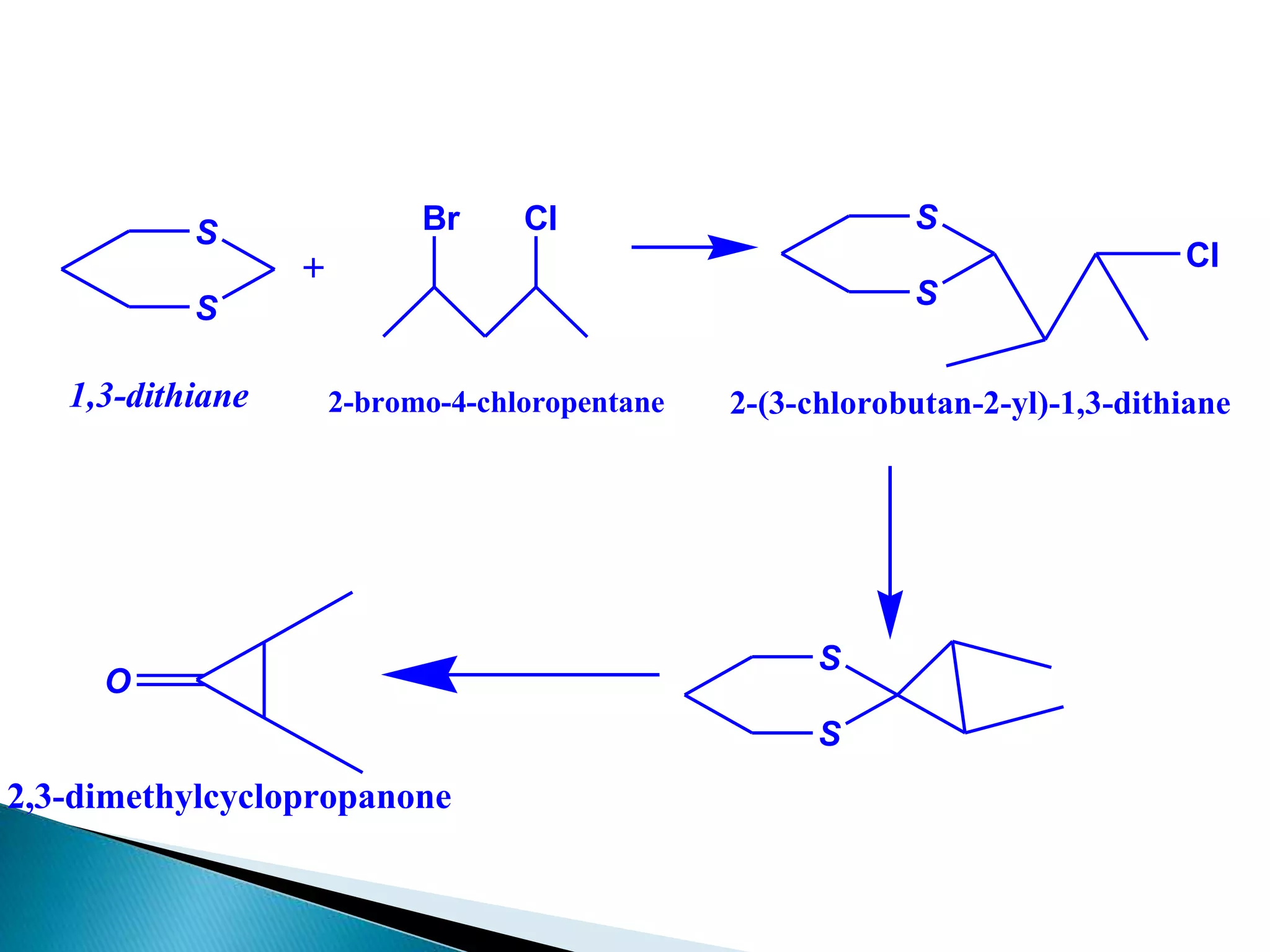 Synthetic applications of 1,2 dithiane. | PPTX