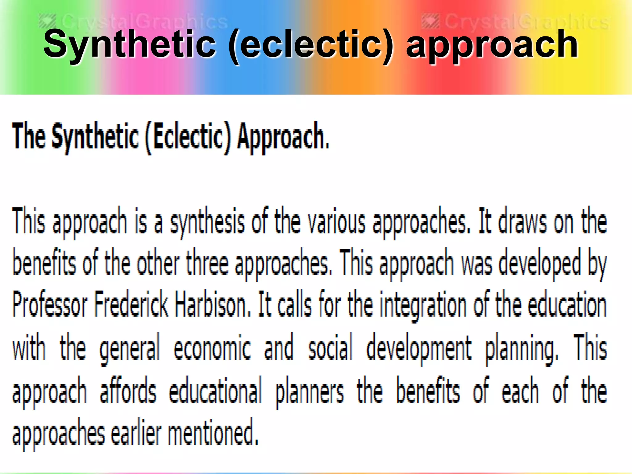 Synthetic approach | PPTX
