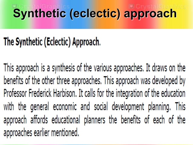 Synthetic approach | PPTX