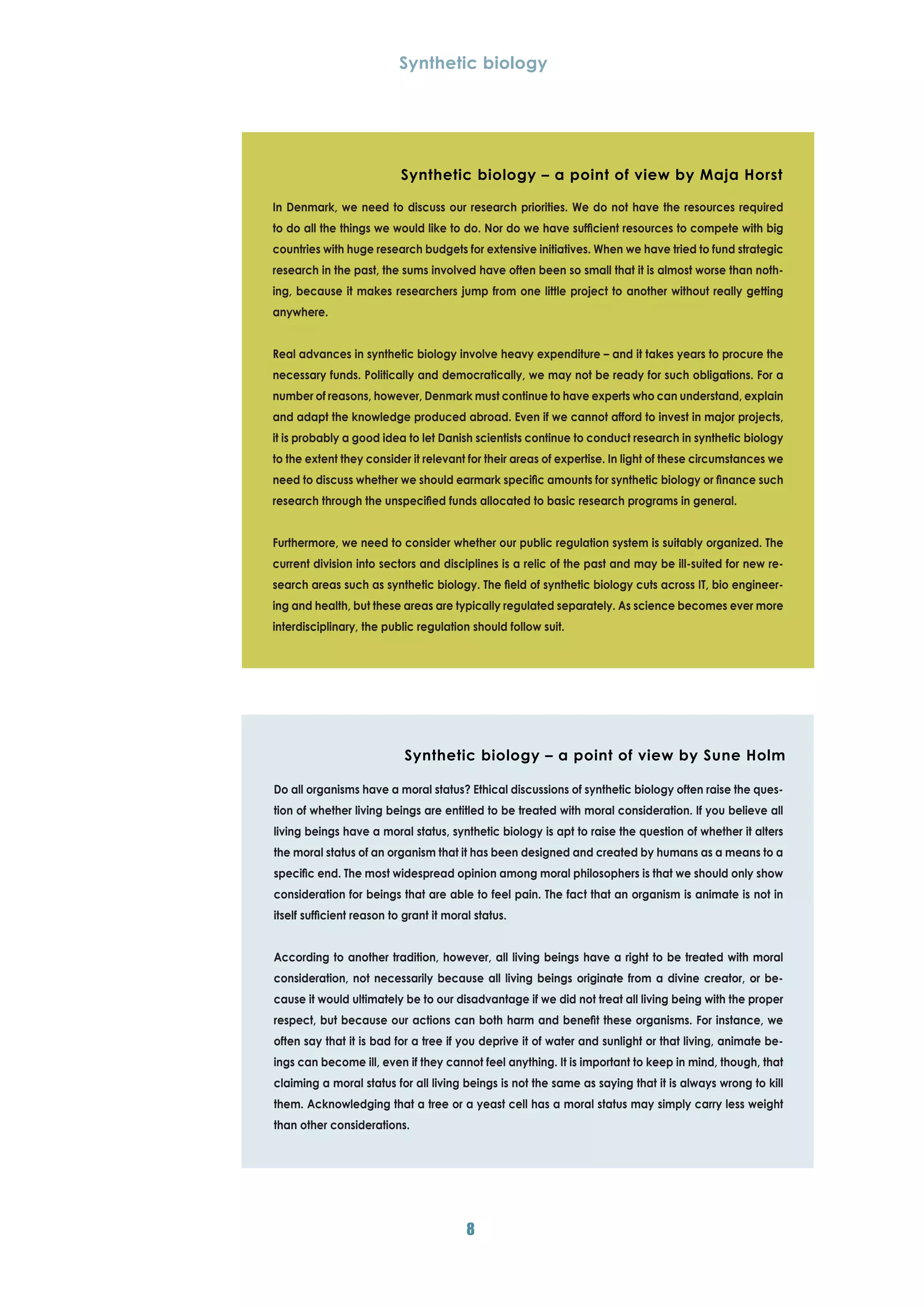 Synthetic biology a discussion paper | PDF | Biotech and Biomedical Industry | Industries