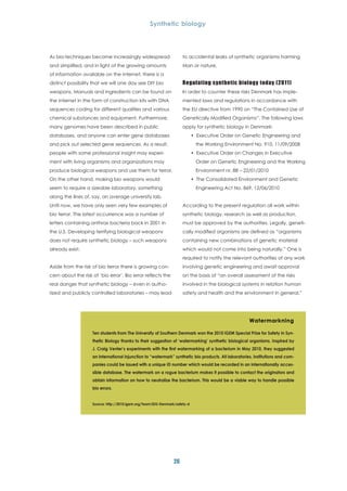 Synthetic biology a discussion paper | PDF | Biotech and Biomedical Industry | Industries