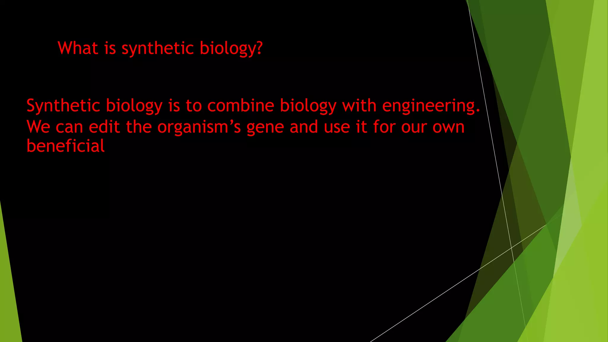 Synthetic biology James Tiffany Max | PPT