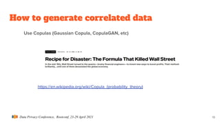 Synthetic data generation | PDF