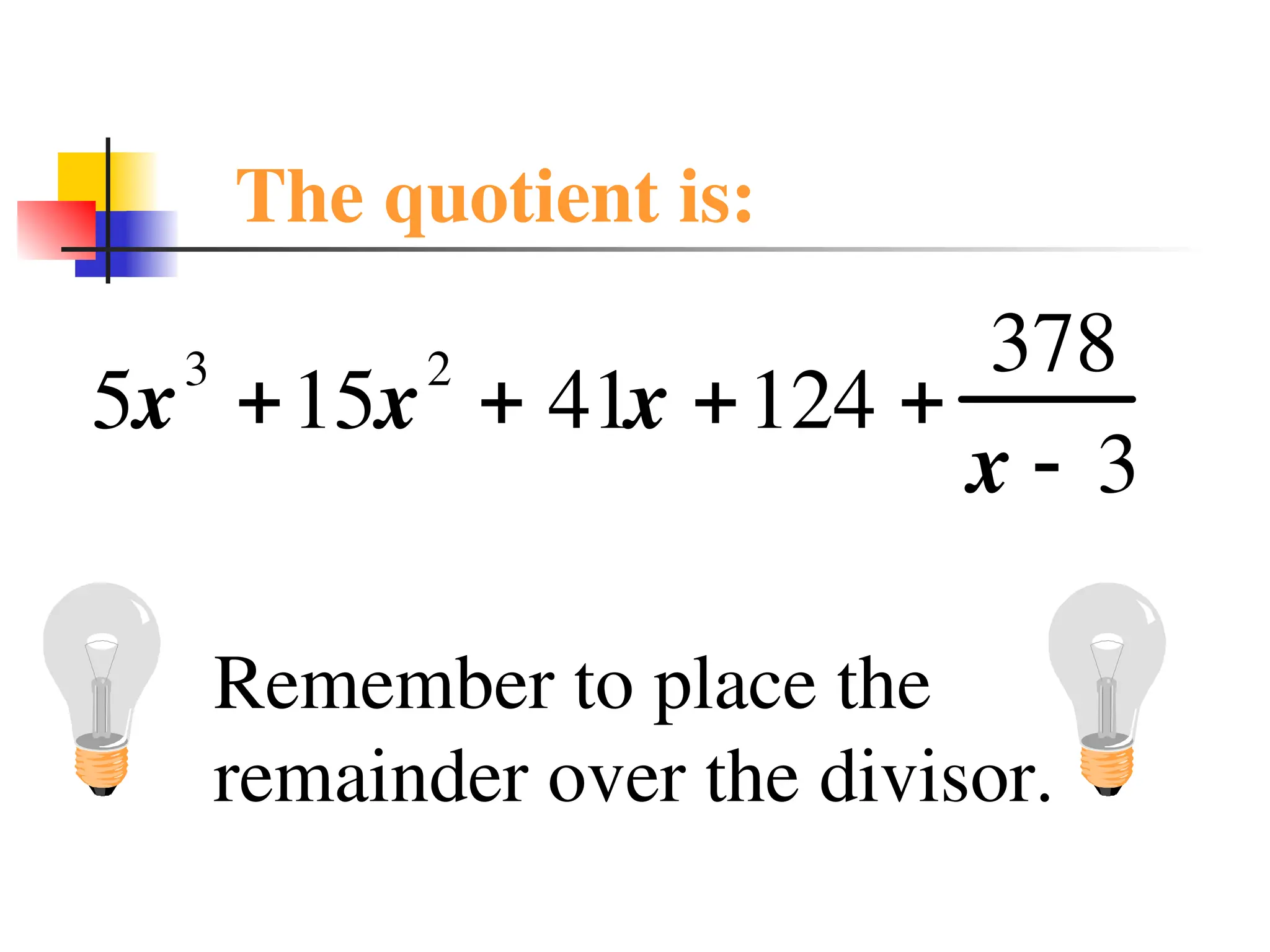 synthetic division synthetic division.ppt