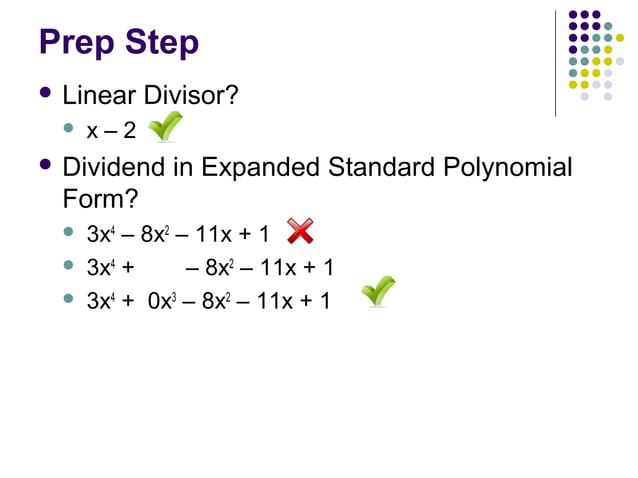 Synthetic Division Notes | PPT