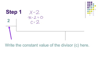Synthetic Division Notes | PPT