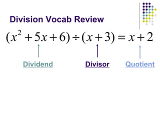 Synthetic Division Notes | PPT