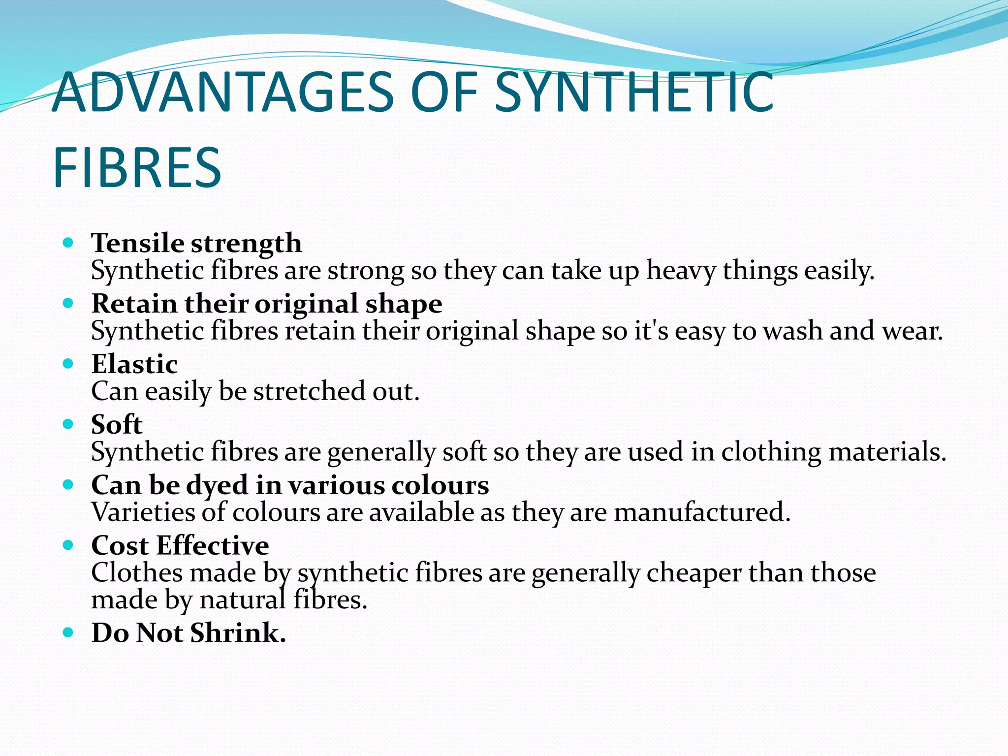 Synthetic fibres | PPTX