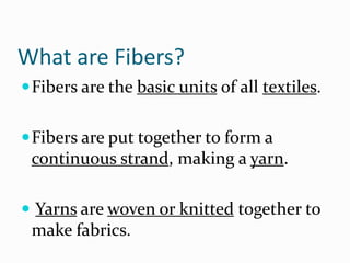 Synthetic fibres | PPTX