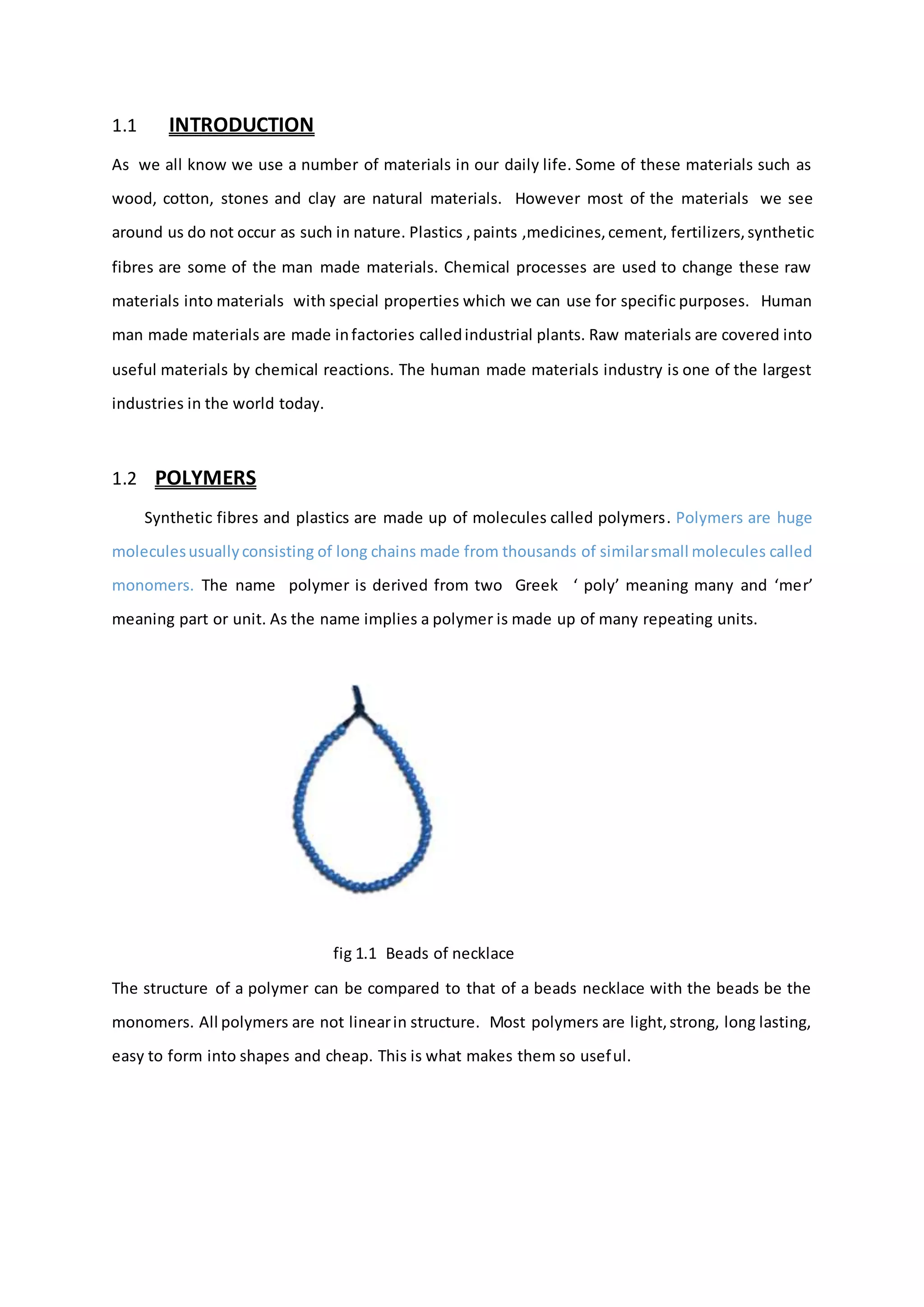 Synthetic fibres and plastics | DOCX