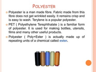 Synthetic Fibres and Plants | PPTX