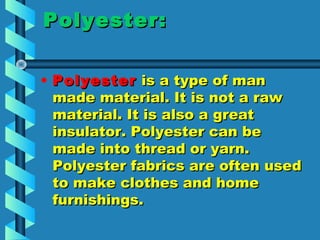 Synthetic fibres and plastics | PPT