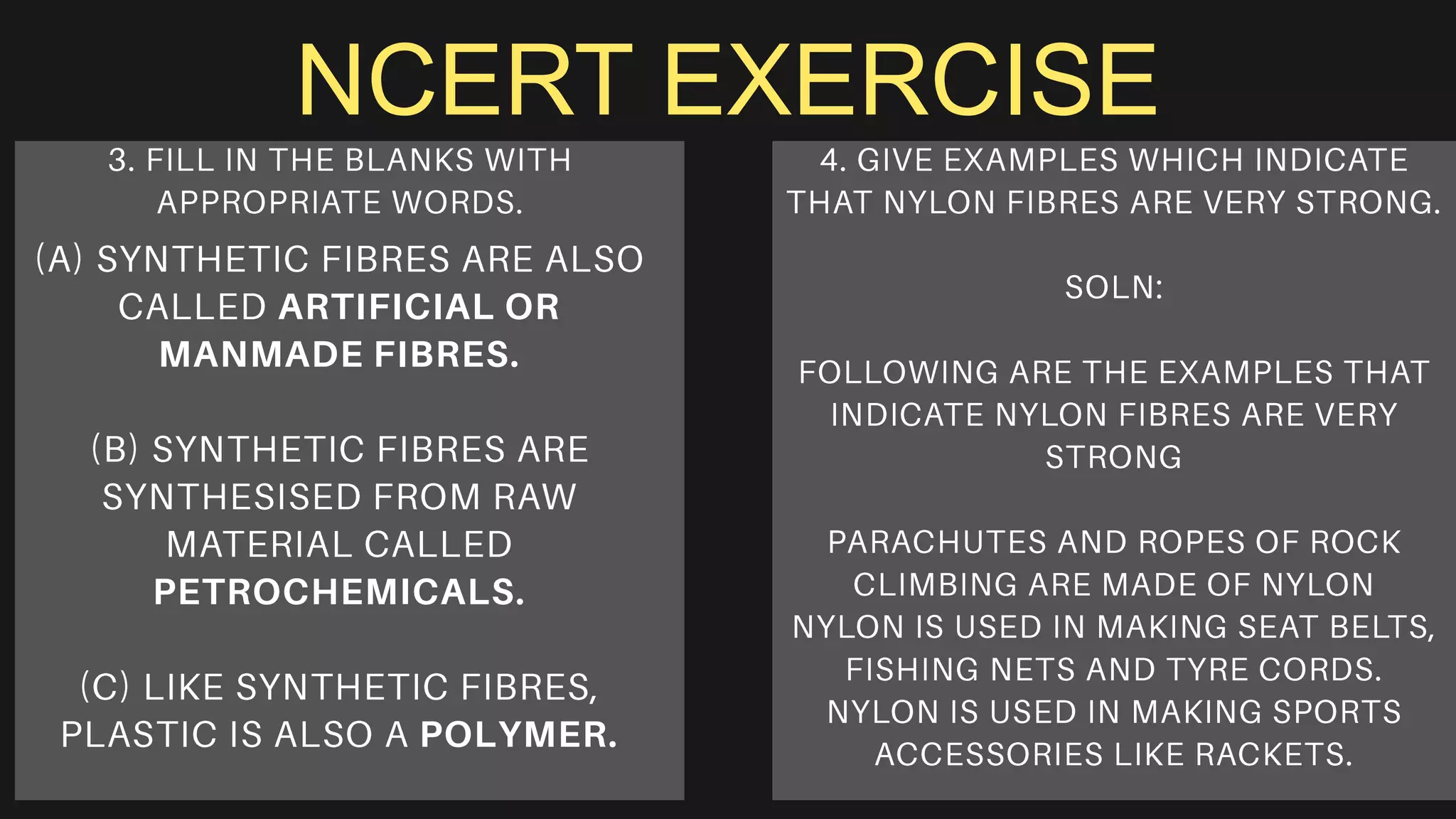 Synthetic fibres and plastics | PPTX
